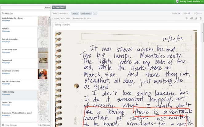 A Master Writer’s Notebook in Evernote – TWO WRITING TEACHERS