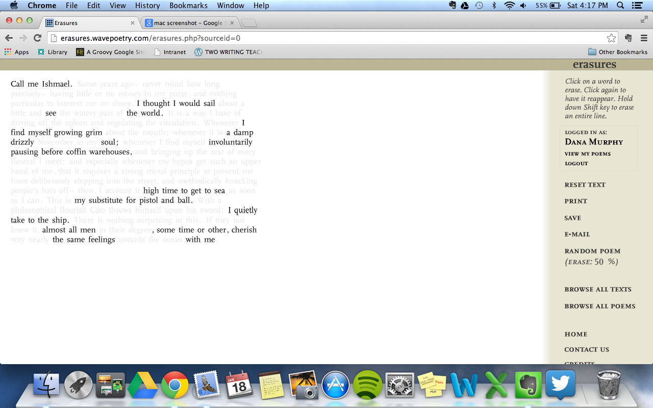 Erasure Poetry – TWO WRITING TEACHERS