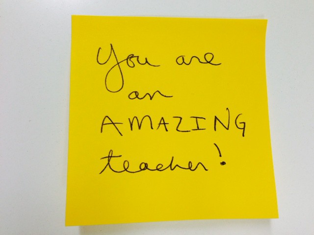 Positive Post-It Day – TWO WRITING TEACHERS