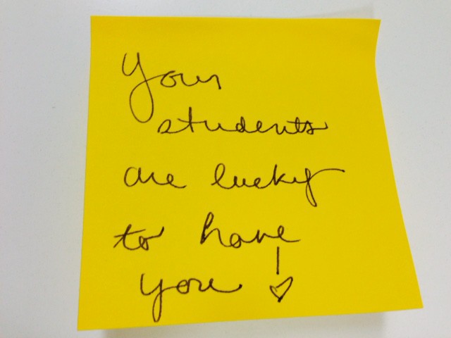 Positive Post-It Day – TWO WRITING TEACHERS