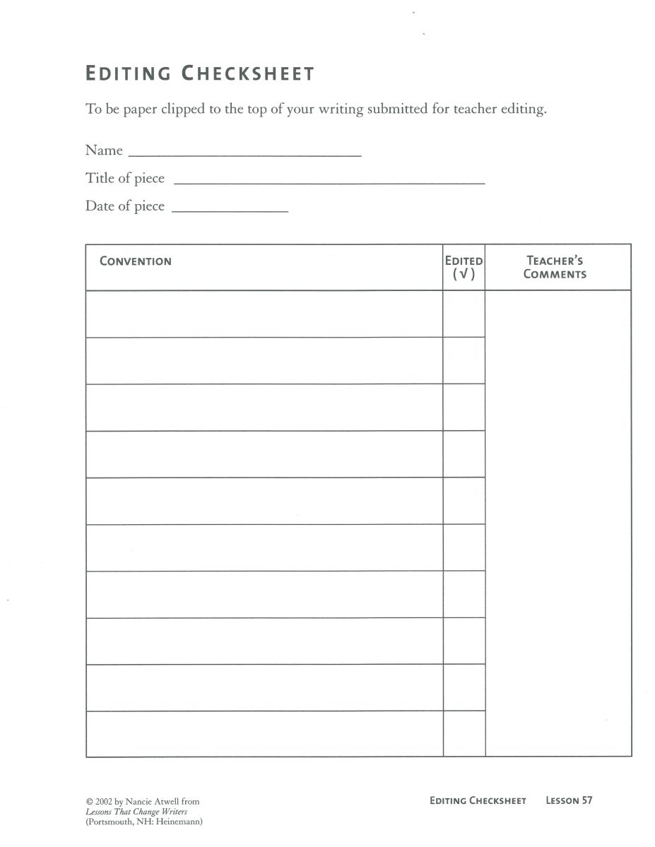 Aim Higher: Setting Goals for Editing – TWO WRITING TEACHERS
