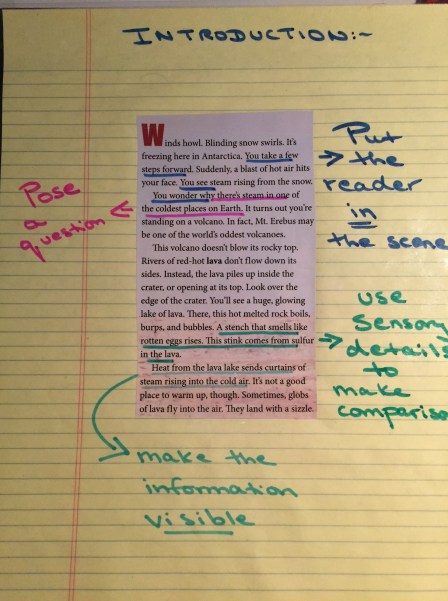 Charts and mini charts to anchor writing moves – TWO WRITING TEACHERS