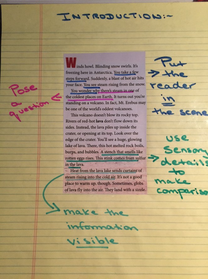 Charts and mini charts to anchor writing moves – TWO WRITING TEACHERS