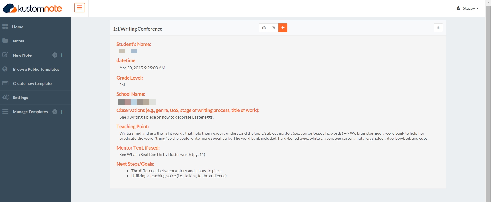 Conferring Toolkits: Record Keeping – TWO WRITING TEACHERS