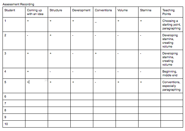 Ideas for planning Small Group Instruction – TWO WRITING TEACHERS