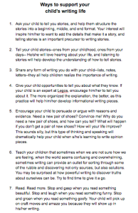Ways for Caregivers To Support Children’s Writing Lives – TWO WRITING ...