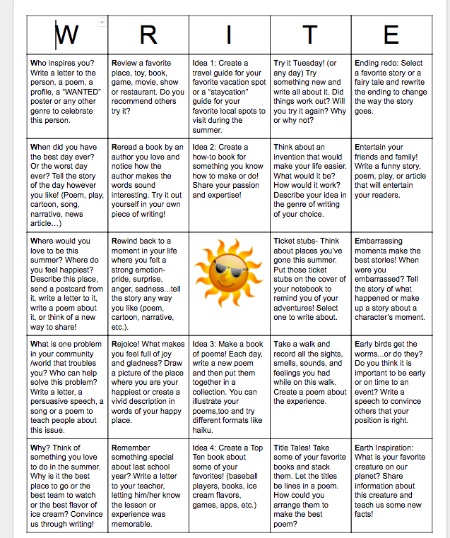 Ready for a Challenge? Keep Learning Going Throughout the Summer – TWO ...