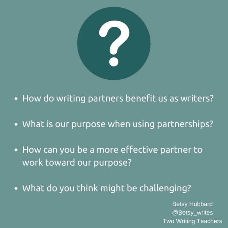 This is the Year I’m Going to Use Purposeful Partnerships – TWO WRITING ...
