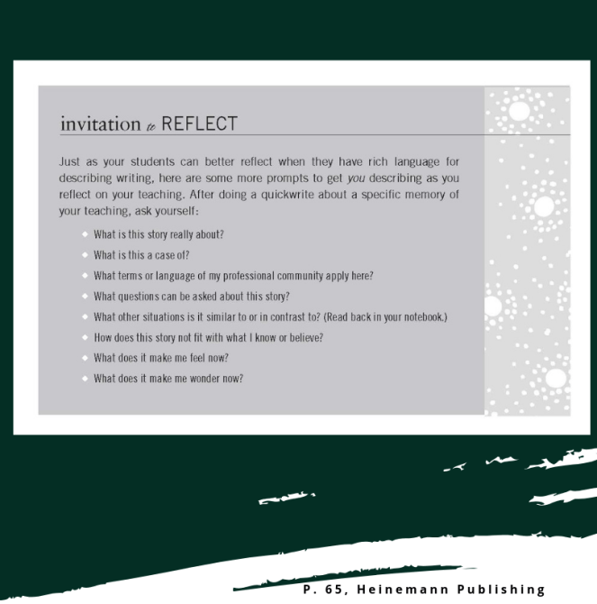 Teaching Writers to Reflect + Giveaway – TWO WRITING TEACHERS