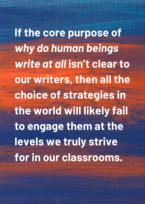 Why Writing Matters: Reaching Your Writers – TWO WRITING TEACHERS