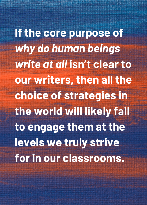 Why Writing Matters: Reaching Your Writers – TWO WRITING TEACHERS