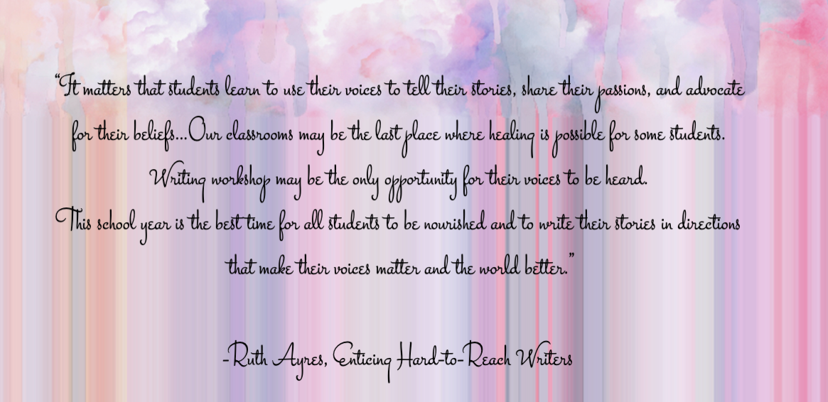 Helping Students Who Don’t Want To Write: Reaching Your Writers – TWO ...