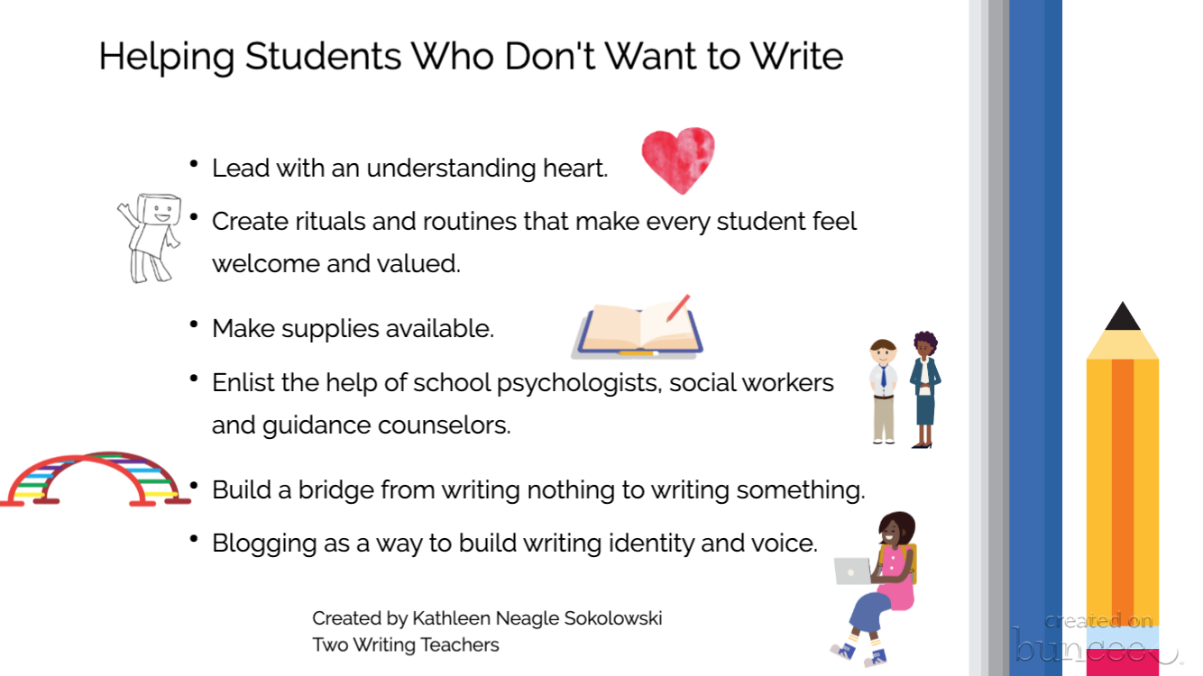 Helping Students Who Don’t Want To Write: Reaching Your Writers – TWO ...