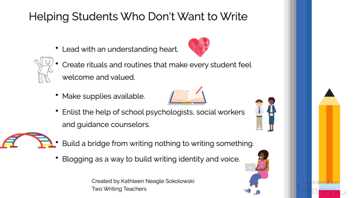 Helping Students Who Don’t Want To Write: Reaching Your Writers – TWO ...
