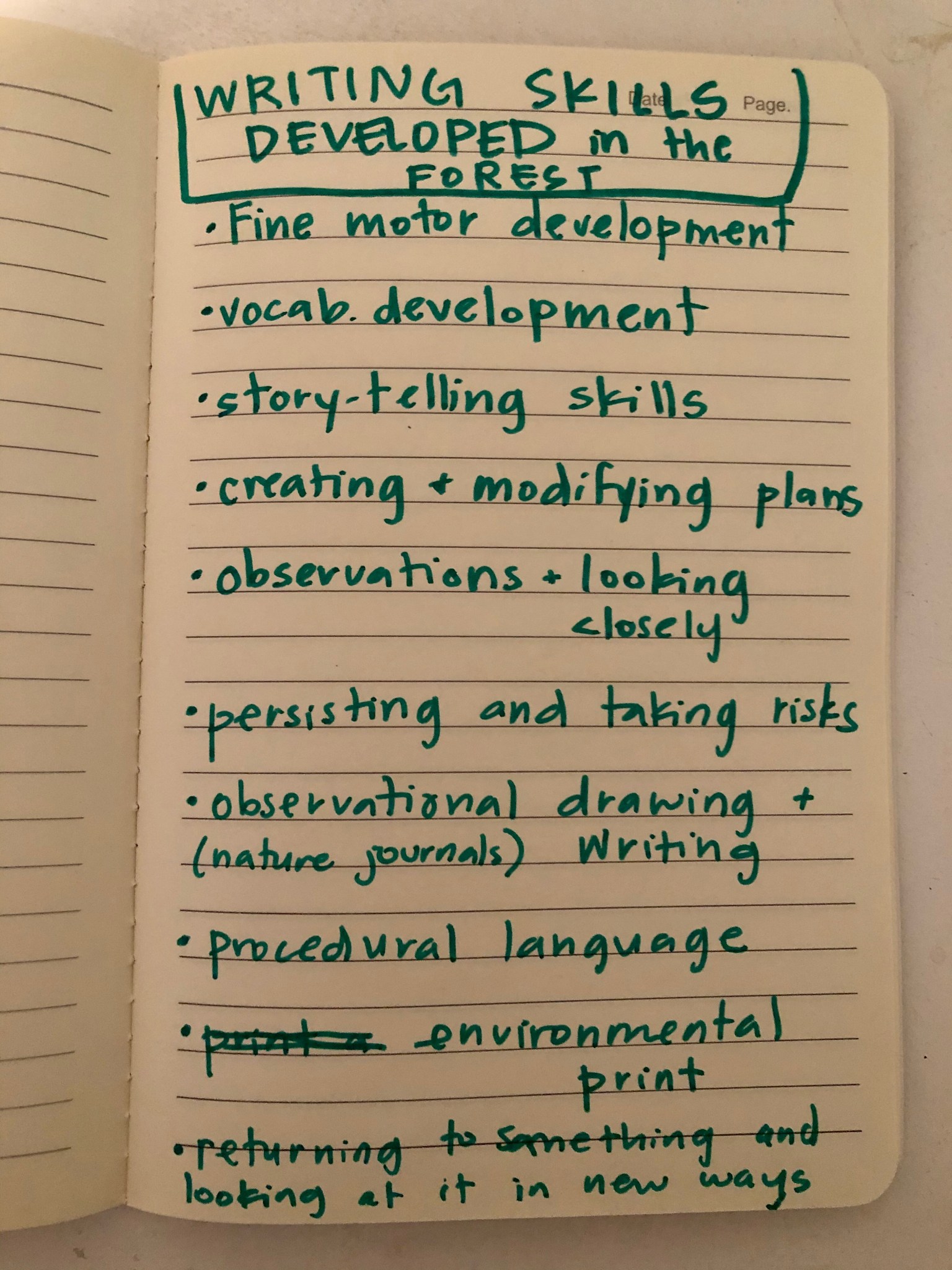 Kindergarten Forest School: Integrating Writing with Nature and Play ...