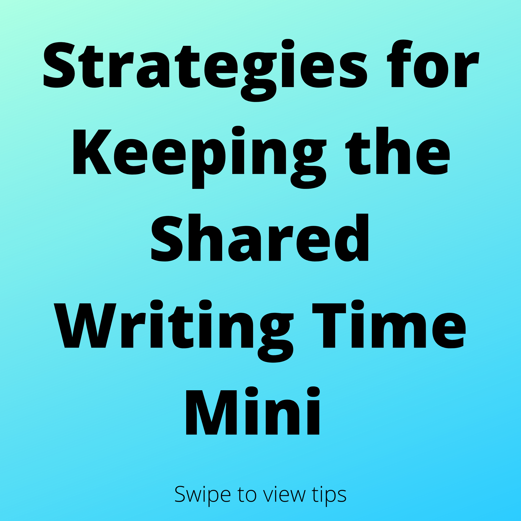 Seen, Valued, Heard: Leveraging Shared Writing to Build Community – TWO ...