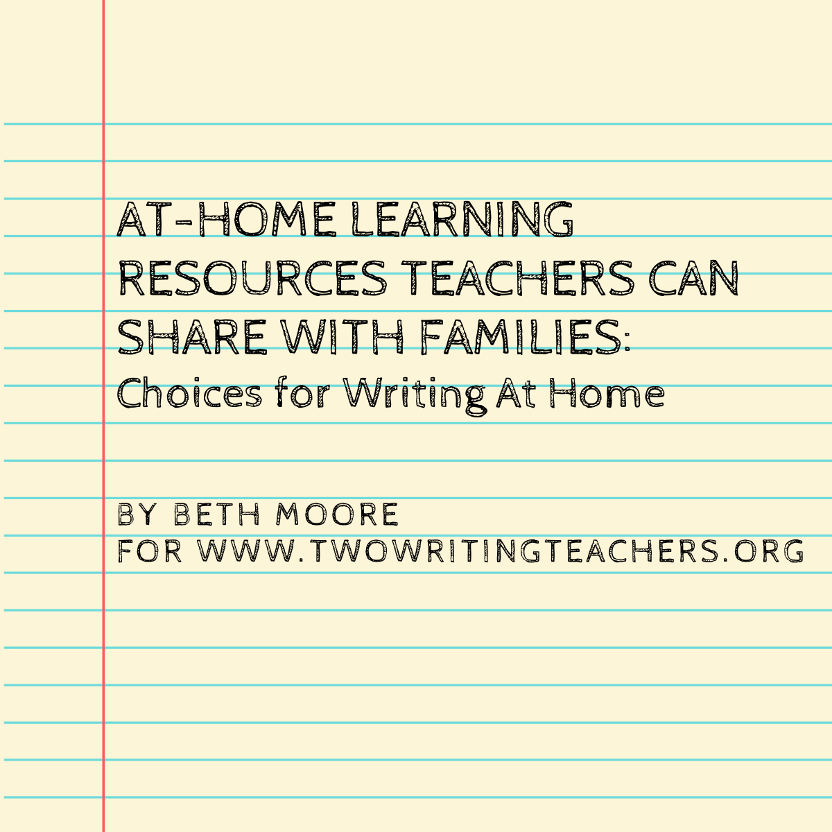 At-Home Learning Resources Teachers Can Share With Families: Choices ...