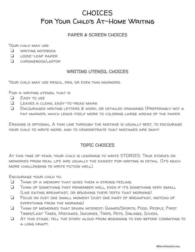 At-Home Learning Resources Teachers Can Share With Families: Choices ...