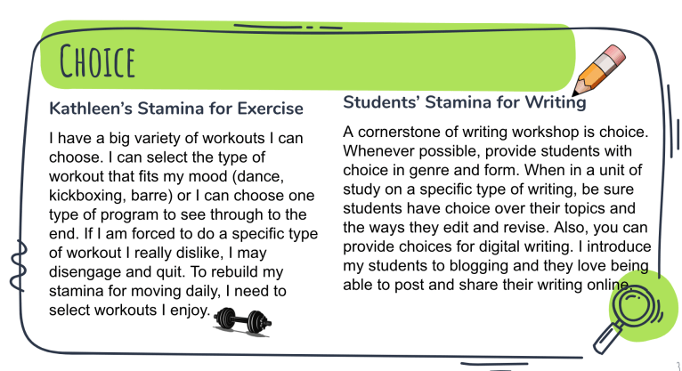 Developing Stamina: Meet Writers Where They Are – TWO WRITING TEACHERS