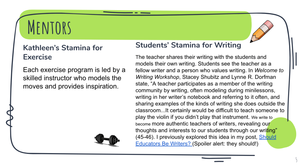 Developing Stamina: Meet Writers Where They Are – TWO WRITING TEACHERS