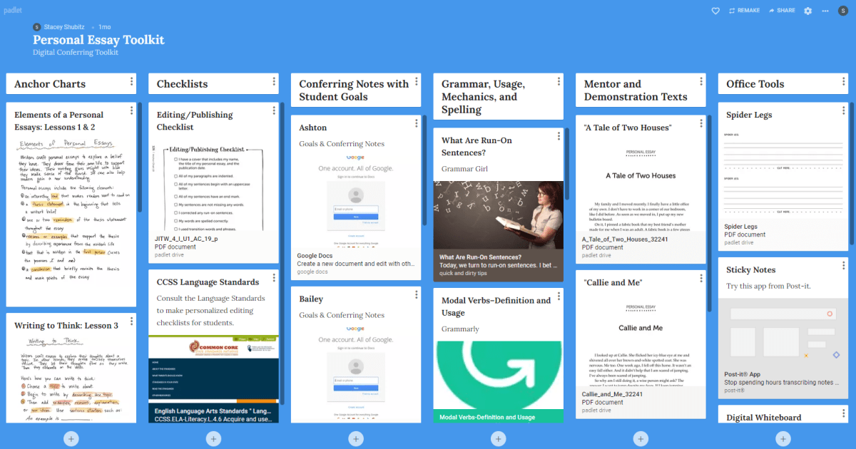 Easily Create a Digital Conferring Toolkit – TWO WRITING TEACHERS