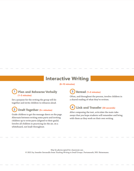 A Review of Teaching Writing in Small Groups – TWO WRITING TEACHERS